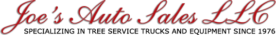 Joe's Auto Sales | Tree Service Trucks & Equipment | Elkton, FL
